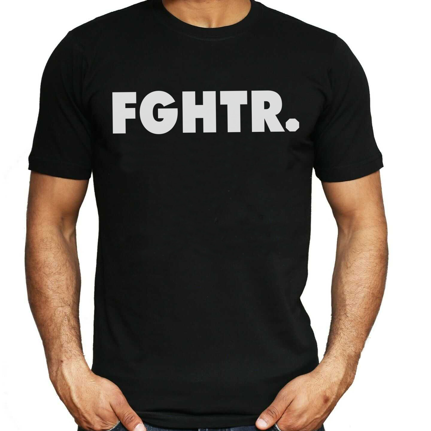 BLACK FGHTR. TEE – FGHTR.